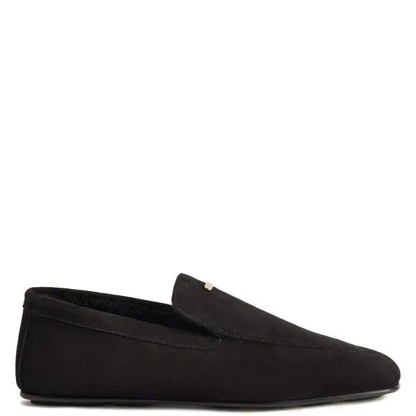 GIUSEPPE ZANOTTI Suede Driver Loafers With Metal Detail