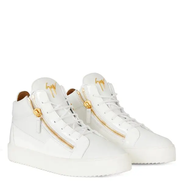 GIUSEPPE ZANOTTI Kriss Mid-top Sneakers - White