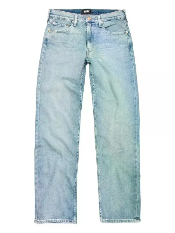 Paige Doheny Light-wash Straight-leg Jeans