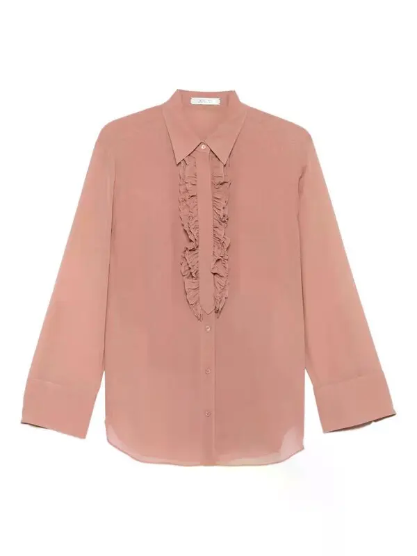 Dorothee Schumacher Ruffled Button-front Shirt - Pink