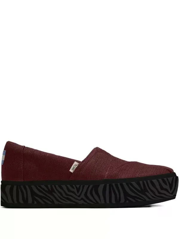 Toms Platform Slip-on Sneakers - Red