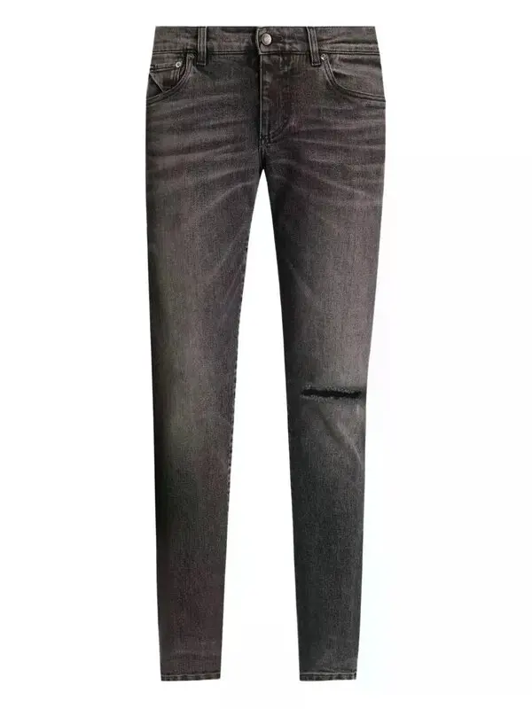 Dolce & Gabbana Ripped Detail Jeans - Grey
