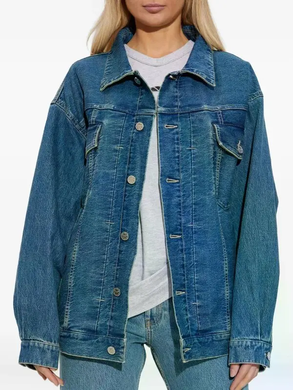 Vetements Button-fastening Flap-pocket Denim Jacket