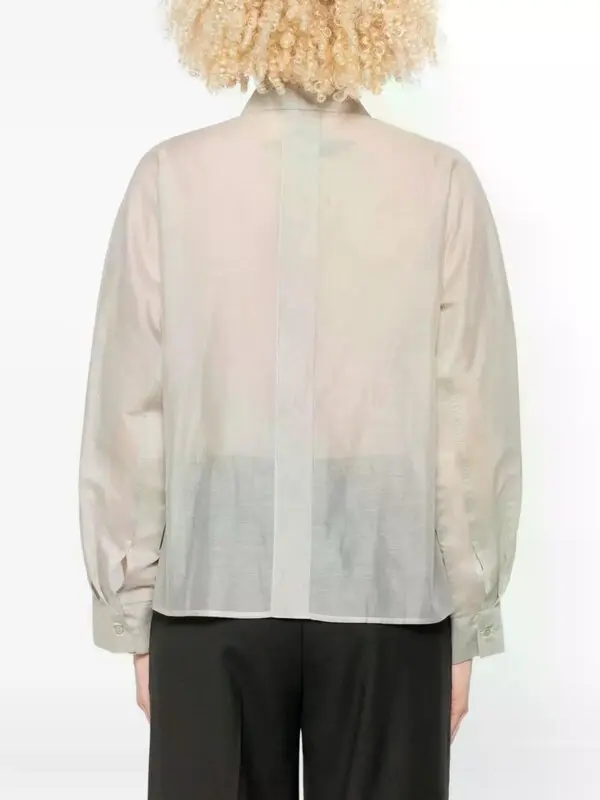 Peserico Button-fastening Cotton-silk Shirt