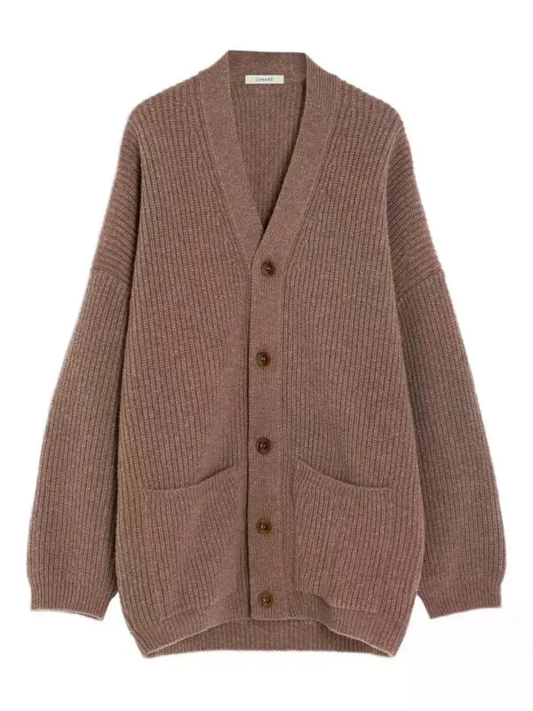 LEMAIRE V-neck Wool Cardigan - Neutrals