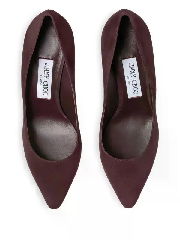 JIMMY CHOO 85mm Romy Suede Pointed-toe Pumps