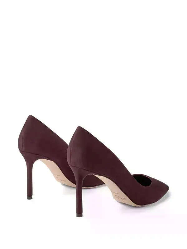 JIMMY CHOO 85mm Romy Suede Pointed-toe Pumps