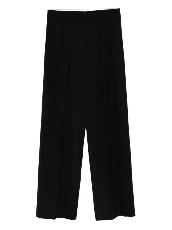 FORTE_FORTE Pleated Straight-leg Trousers