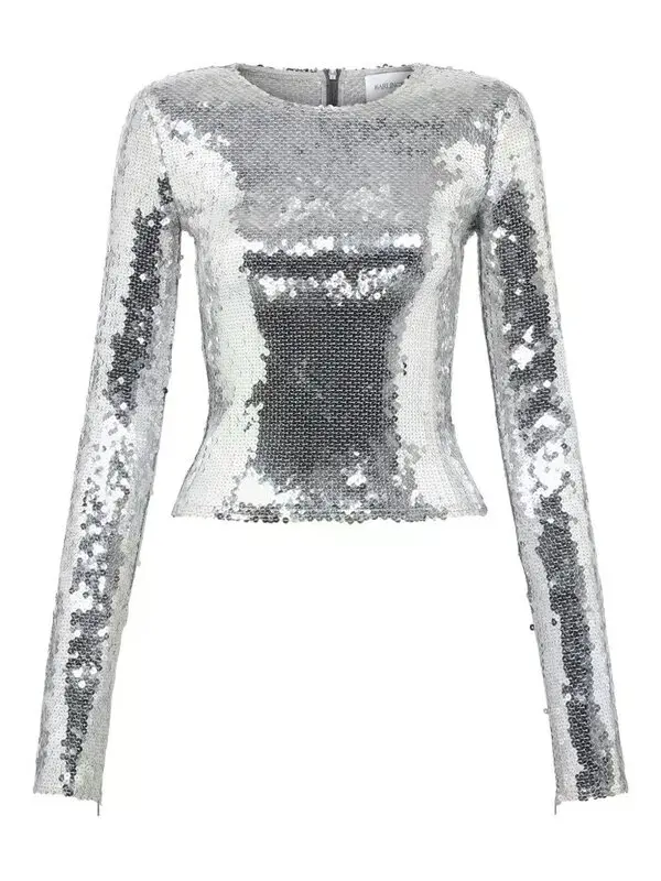 16Arlington Loida Sequin T-shirt - Grey
