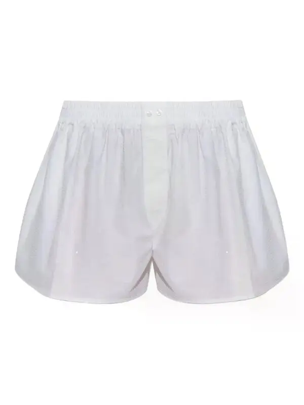 Alexander Wang Crystal Embellished Shorts - White