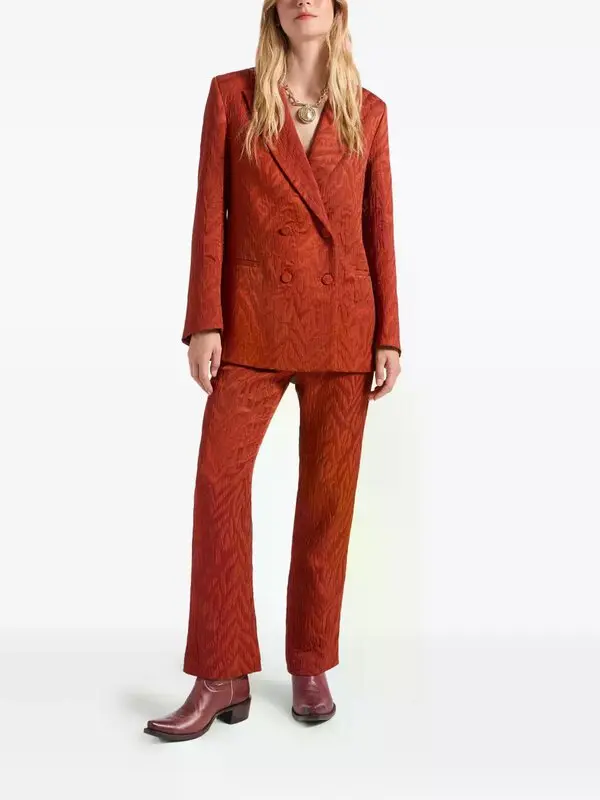 La DoubleJ Textured Double-breasted Jacket