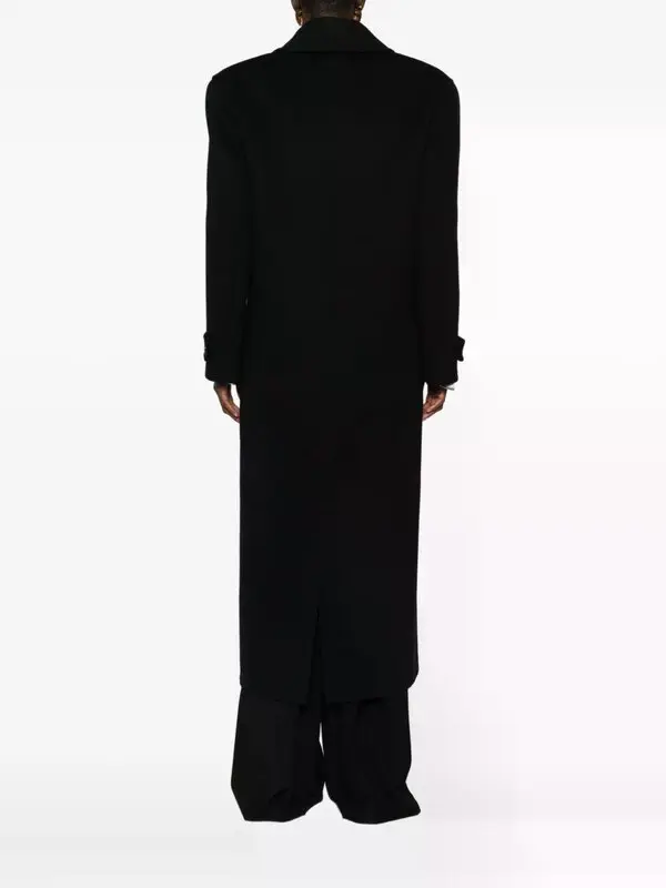 Saint Laurent Double-breasted Wool Overcoat