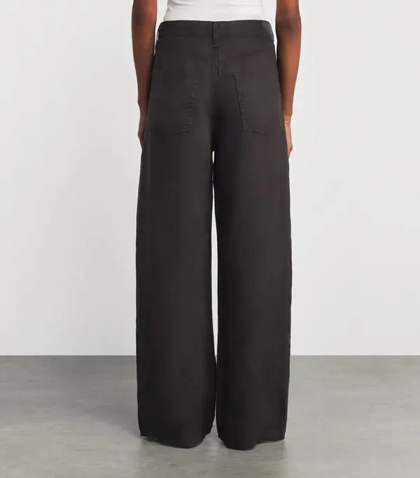 Citizens Of Humanity Linen Brynn Trousers - Brown