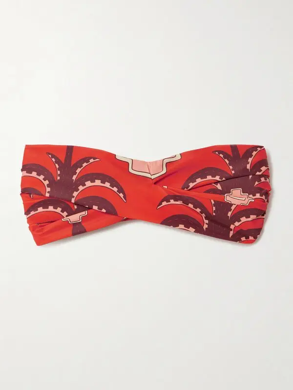 Johanna Ortiz Sea Sprite Strapless Bikini Top - Red