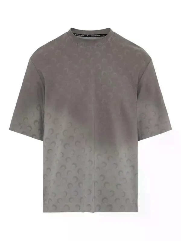 MARINE SERRE Moon Print Jersey T-shirt - Grey