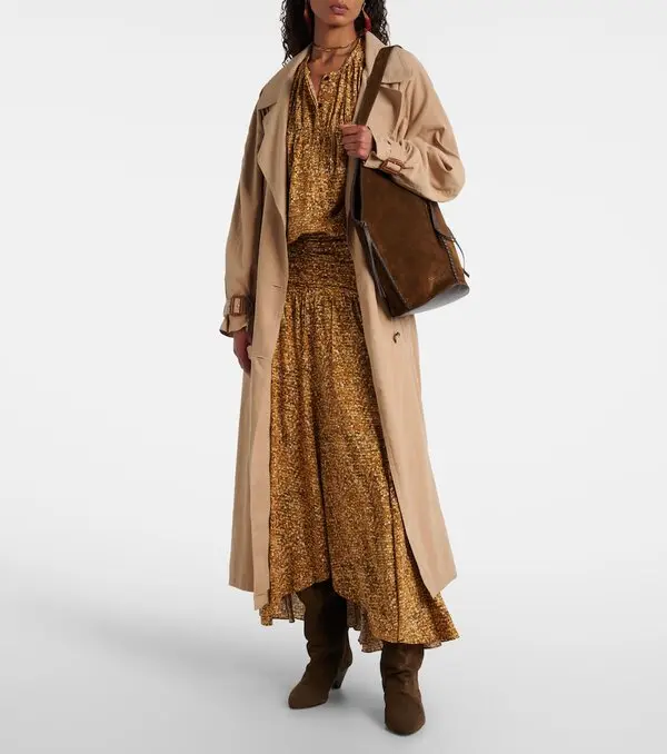Isabel Marant Étoile Syana Printed Silk-blend Maxi Skirt