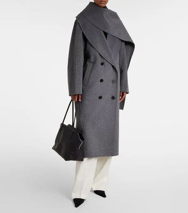 RÓHE Scarf-detail Wool And Cashmere Coat