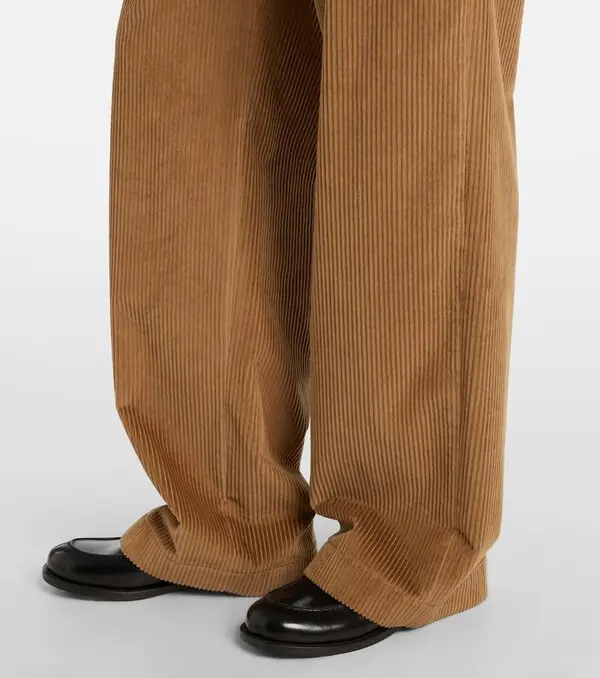 Miu Miu Cotton Corduroy Wide-leg Trousers
