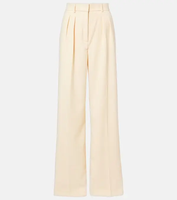 Rebecca Vallance Rowan High-rise Wide-leg Pants - Yellow