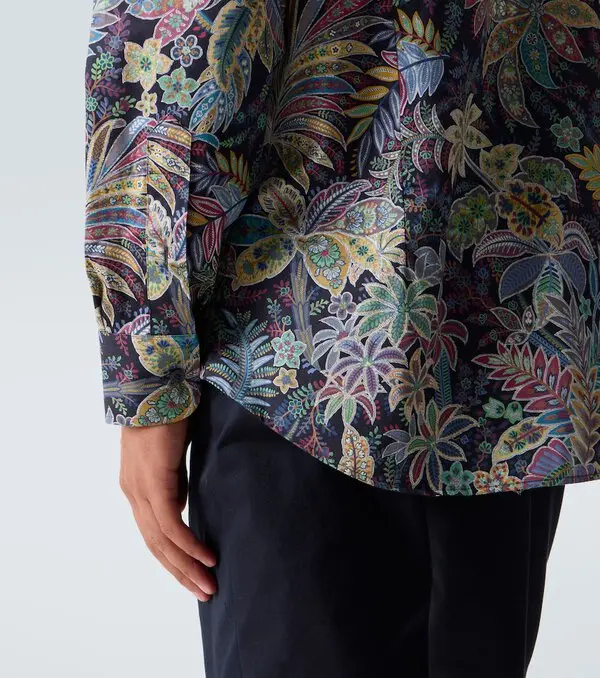 Etro Paisley Cotton Poplin Shirt - Multicoloured