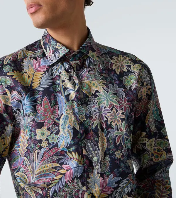 Etro Paisley Cotton Poplin Shirt - Multicoloured