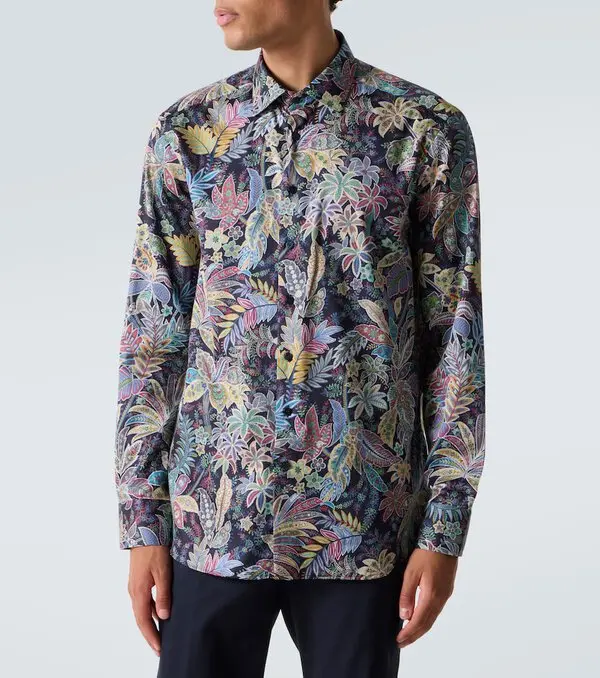 Etro Paisley Cotton Poplin Shirt - Multicoloured