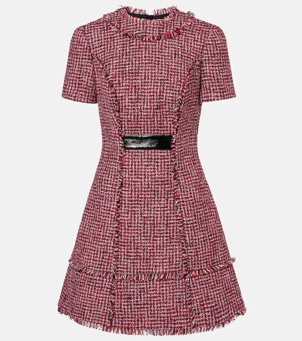 Safiyaa Tweed Mini Dress - Multicoloured