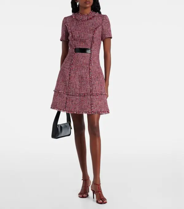 Safiyaa Tweed Mini Dress