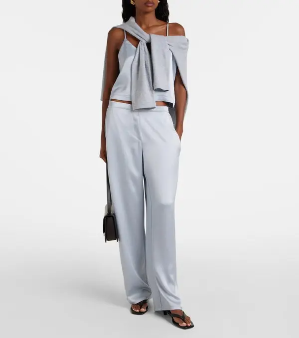 LESET Barb Painter Satin Trousers