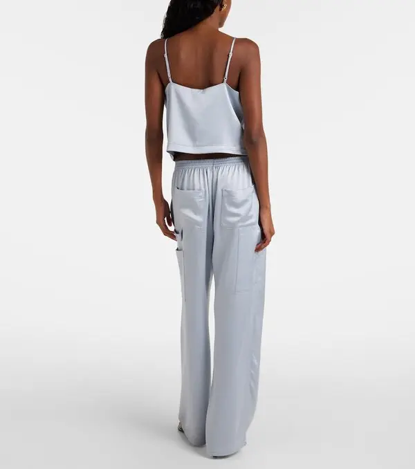 LESET Barb Painter Satin Trousers