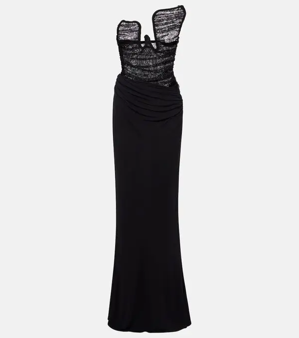 Christopher Esber Salacia Draped Gown - Black