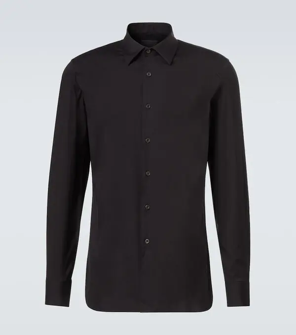 Prada Cotton-blend Shirt - Black