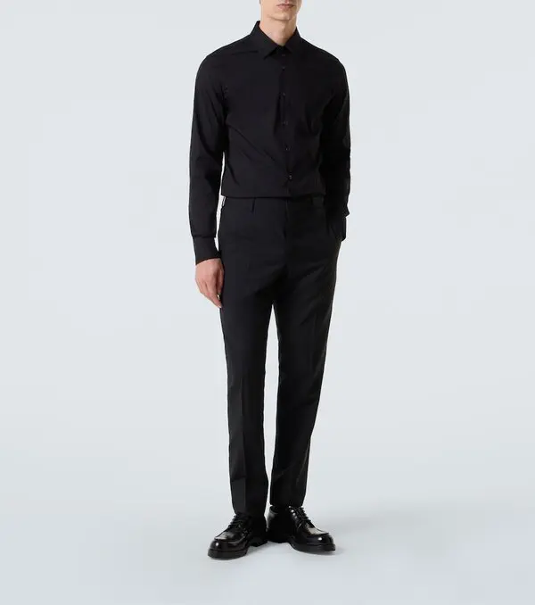 Prada Cotton-blend Shirt - Black