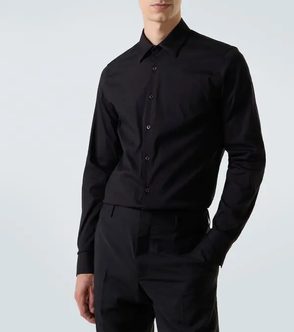 Prada Cotton-blend Shirt - Black