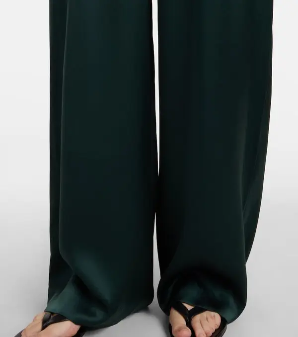 THE SEI Silk Satin Wide-leg Pants