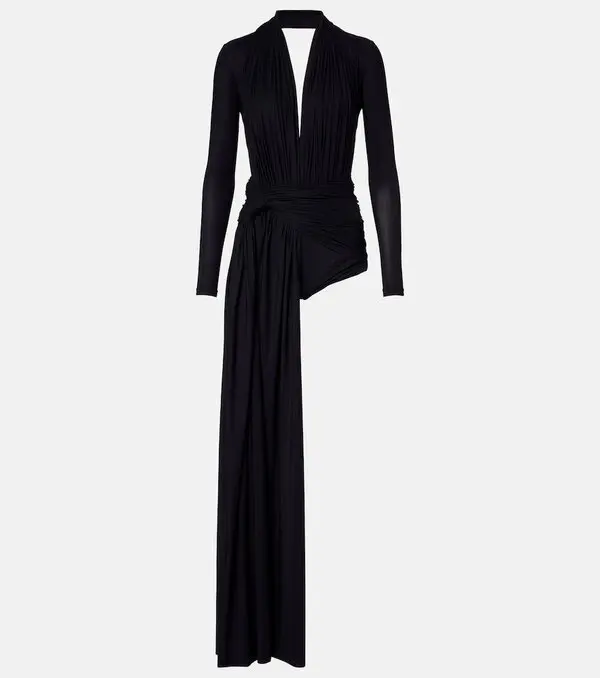 Balenciaga Asymmetric Draped Minidress