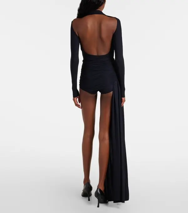 Balenciaga Asymmetric Draped Minidress