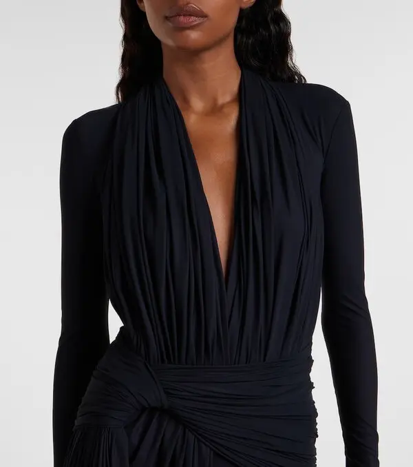 Balenciaga Asymmetric Draped Minidress
