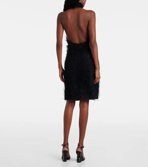 COURREGES Illusion Circle Halterneck Mini Dress