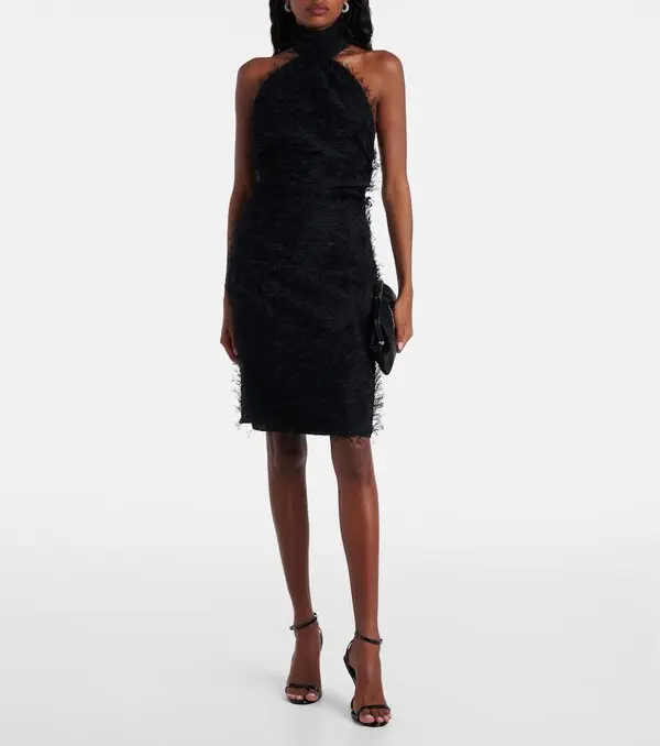 COURREGES Illusion Circle Halterneck Mini Dress