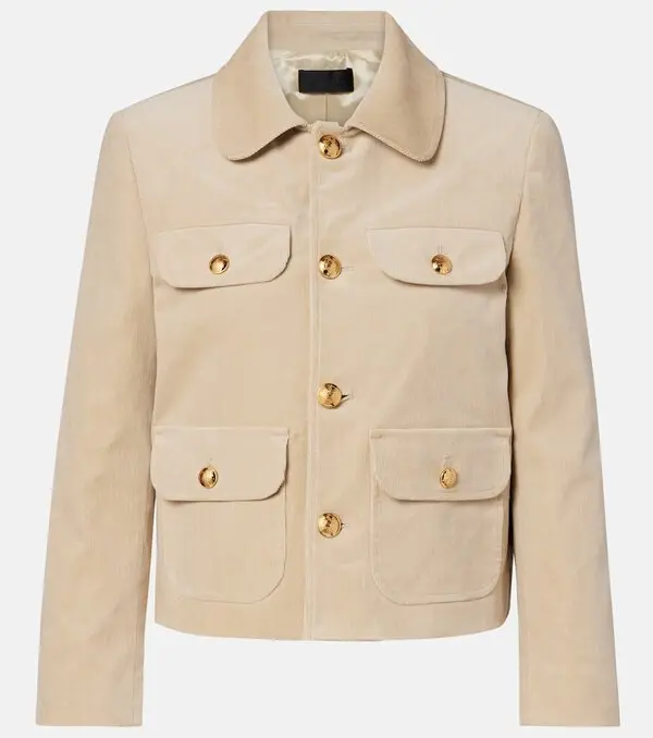 NILI LOTAN Chamonix Cotton-blend Jacket - Beige