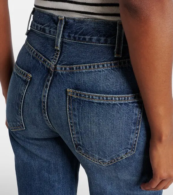 NILI LOTAN Salome Mid-rise Wide-leg Jeans