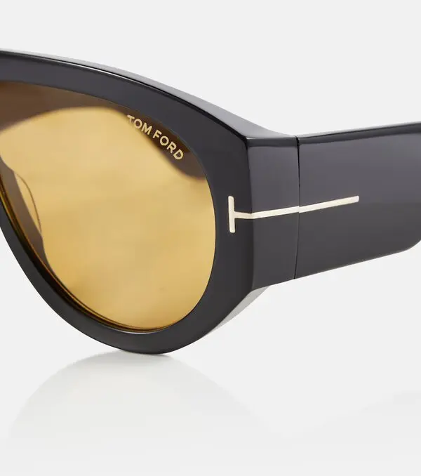 TOM FORD Bronson Aviator Sunglasses - Black