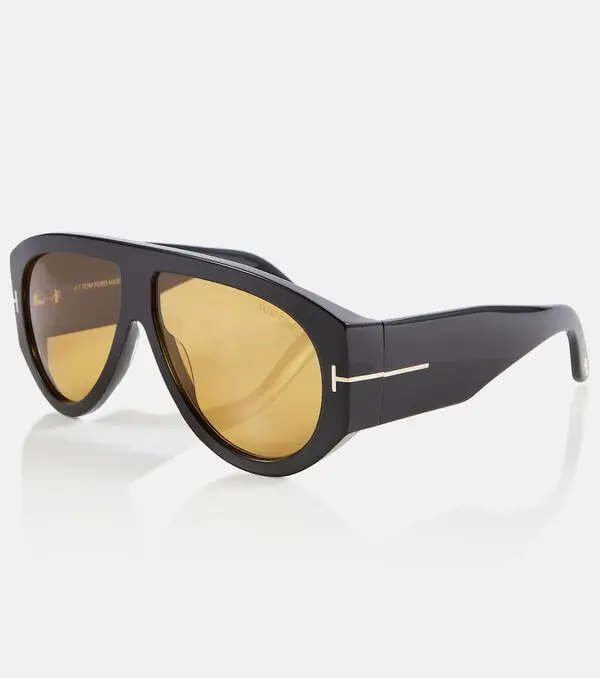 TOM FORD Bronson Aviator Sunglasses - Black