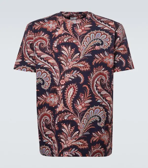 Etro Paisley Cotton Jersey T-shirt - Multicoloured