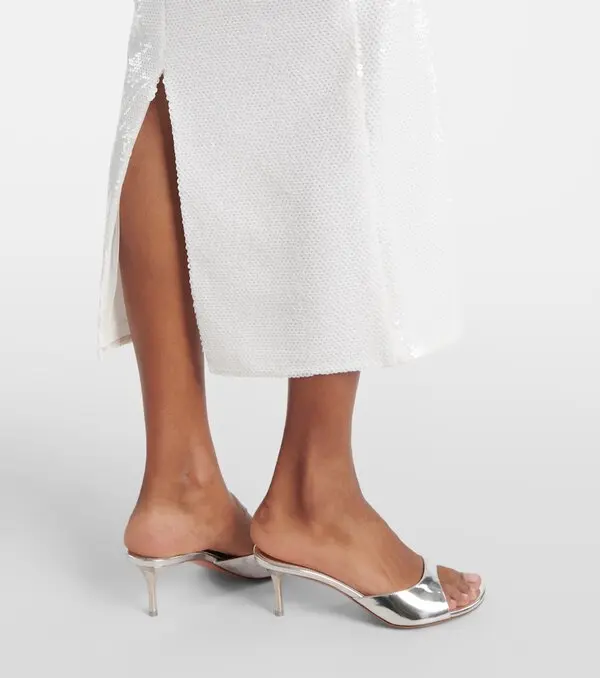 THE NEW ARRIVALS ILKYAZ OZEL Cindy Sequined Halterneck Midi Dress