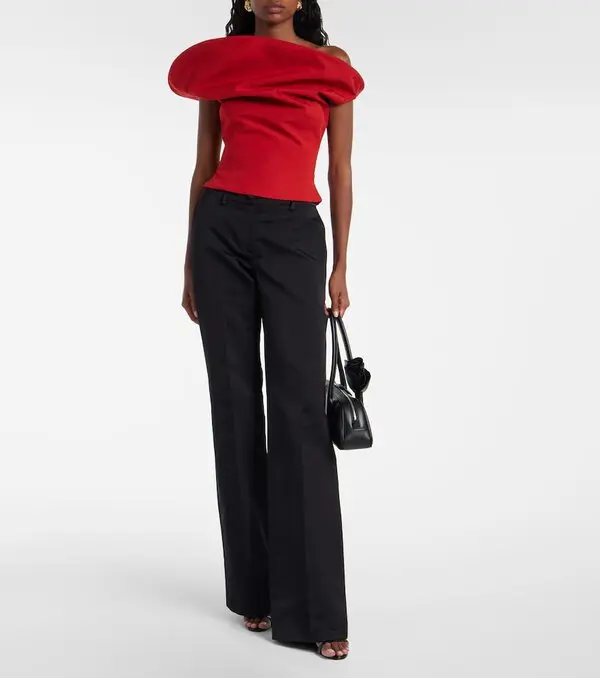 Magda Butrym Asymmetrical Top - Red