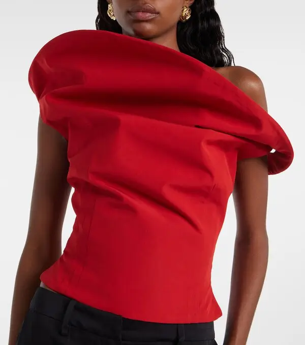 Magda Butrym Asymmetrical Top - Red