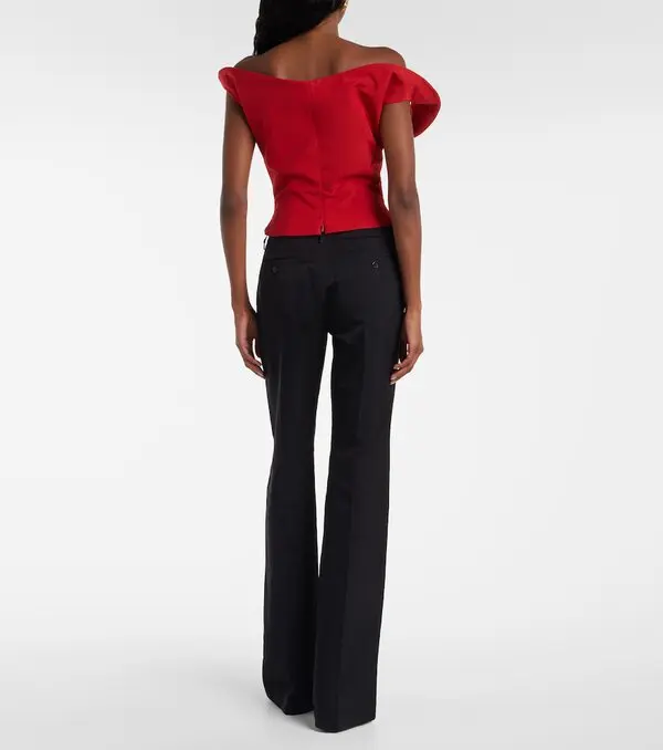 Magda Butrym Asymmetrical Top - Red