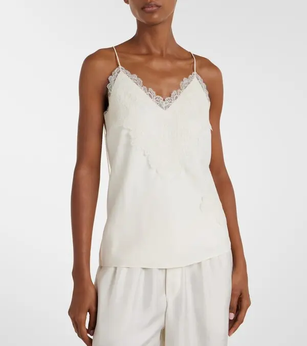 RÓHE Lace-trimmed Satin Camisole